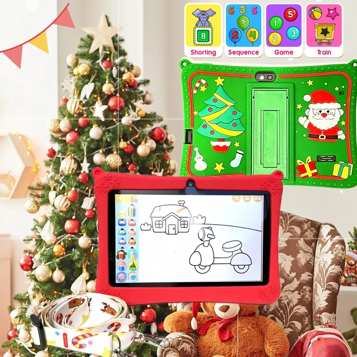 Christmas-Gift-Kids-Kids-Tablets-with-Educational-Content-Study-Pad-7in ...