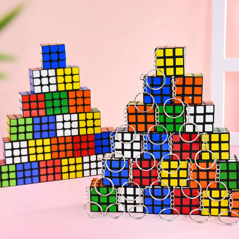 5Pcs-Puzzle-Magic-Cube-3x3cm-Mini-Magic-Cube-Keychain-Kids-Educational ...