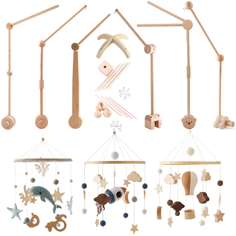 Baby-Wooden-Bracket-Bed-Bell-0-6-Months-Toy-Bracket-Accessories-Hanging ...