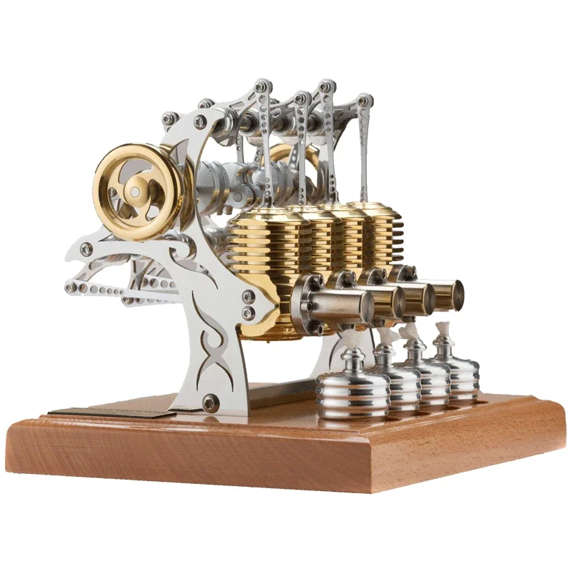 Four-Cylinder-Stirling-Engine-Metal-Assembly-Model-Precision-Toy-DIY ...