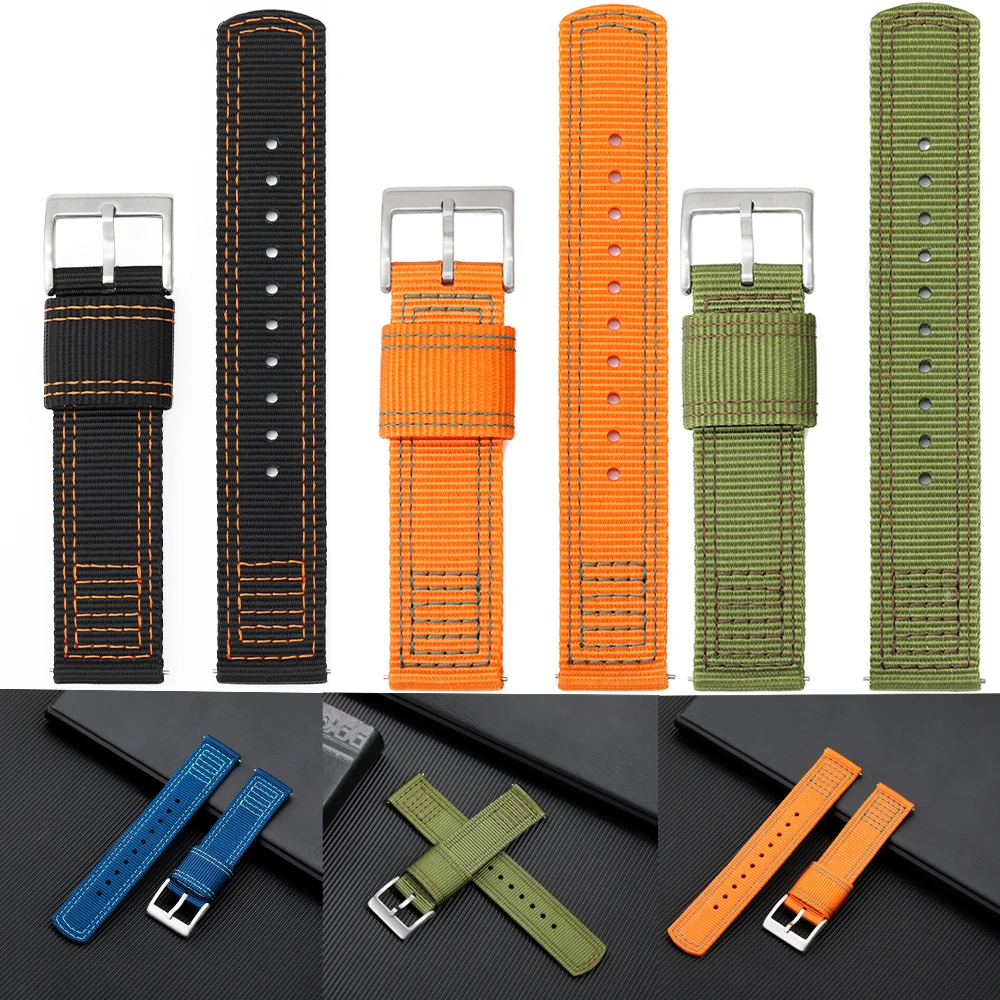 18mm-20mm-22mm-Nylon-Canvas-Watch-Band-Woven-Soft-Belt-Universal ...