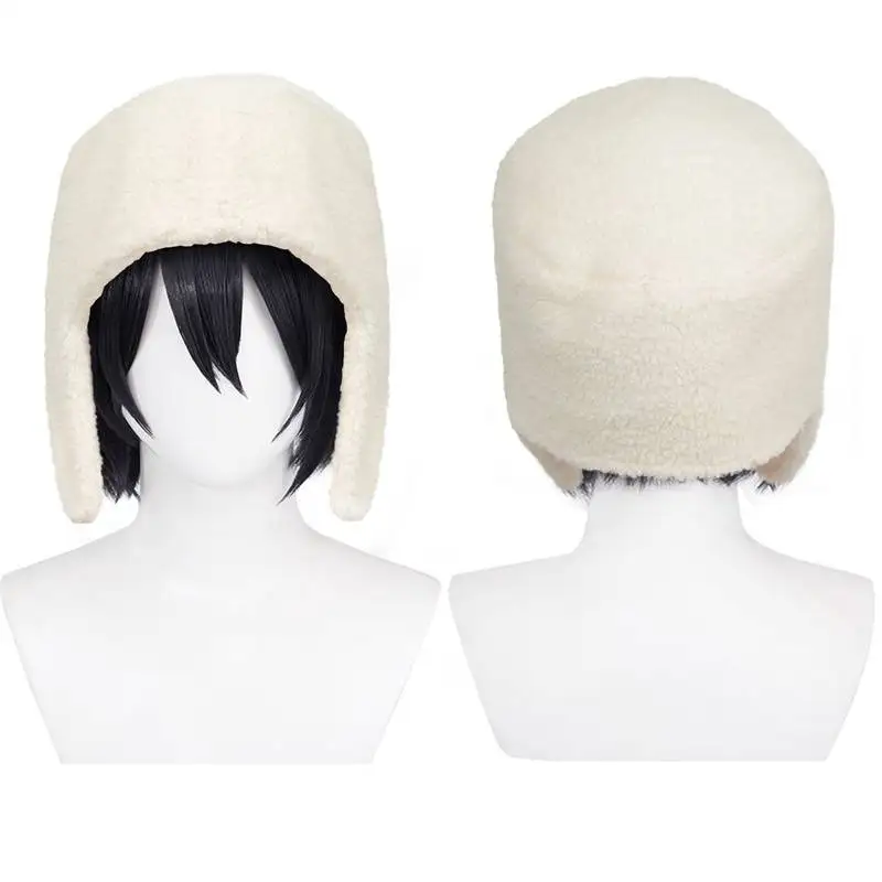 WENAM White Fleece Ushanka Hat Fyodor Cosplay Hat Medieval Warm Hat ...