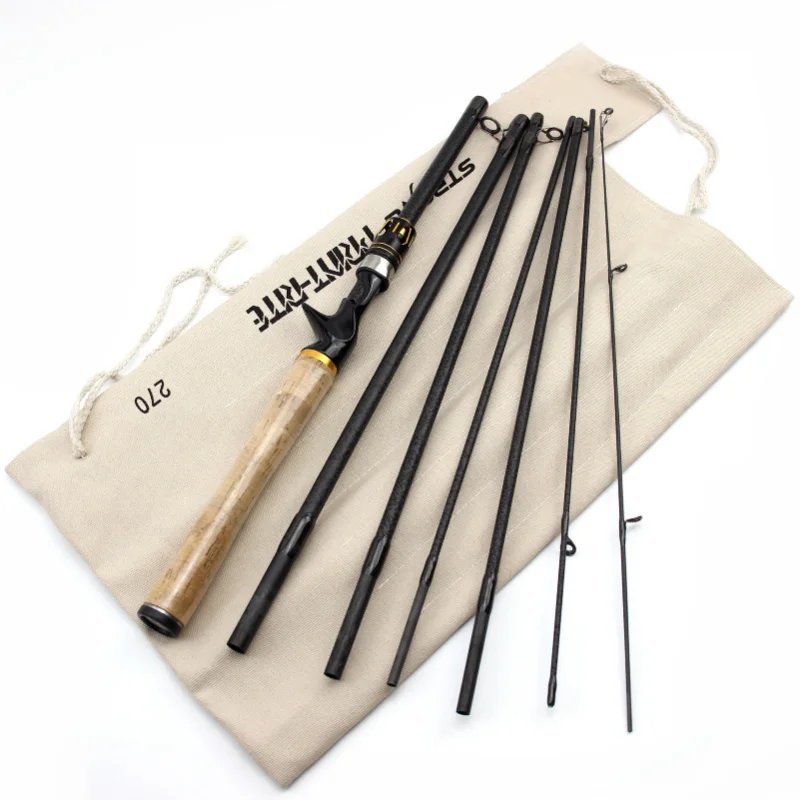 Fishing-Rod-Carbon-Fiber-Ultra-short-Multi-Section-Spinning-casting ...