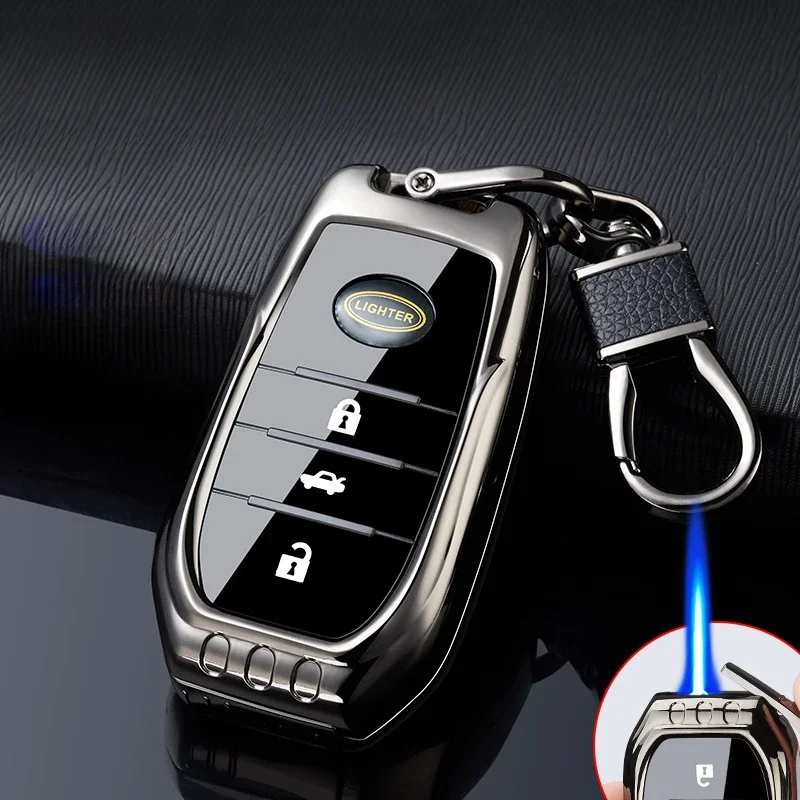 Creative Car Key Pendant Butane Gas Lighter Personalized Fashion Quirky ...