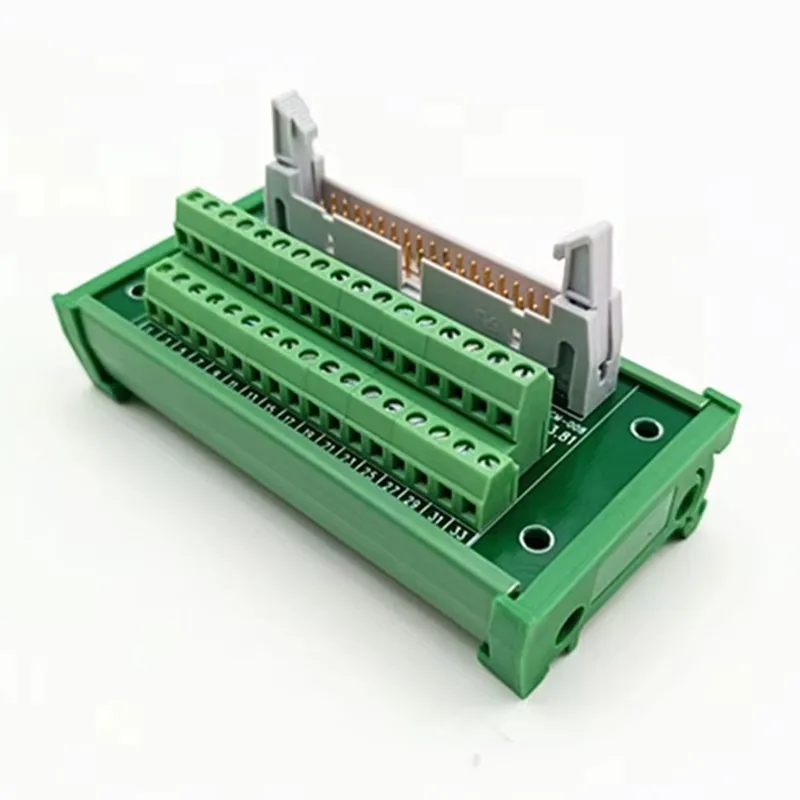 DIN Rail Mount IDC34 2x17 Pins 0.1" Male Header Breakout Board ...