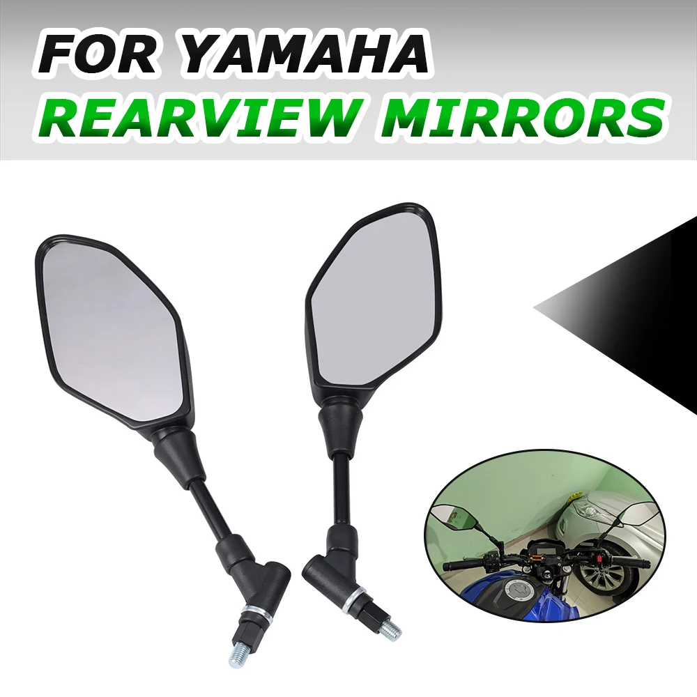 Motorcycle Mirrors Rearview Side Mirrors Convex For Yamaha MT-01 MT-03 ...