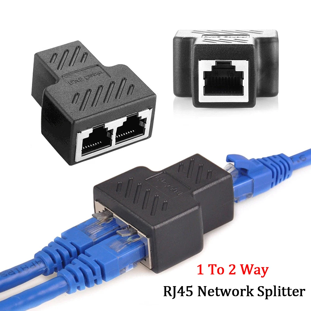 1-2-5Pcs-1To2-Way-LAN-RJ45-Ethernet-Cable-Splitter-Plug-RJ45-Network ...