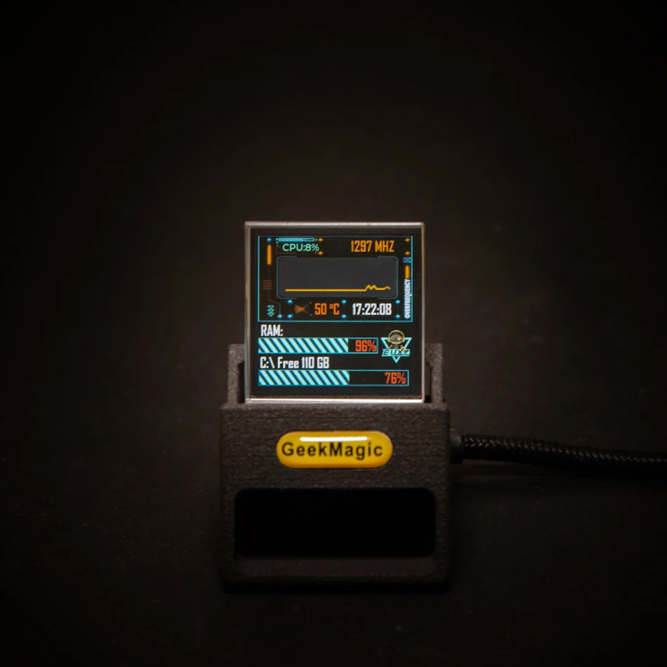 GeekMagic-HelloCubic-Crystal-Weather-Bitcoin-Stock-Price-Ticker-Tracker-Clock-Mini-display-For ...