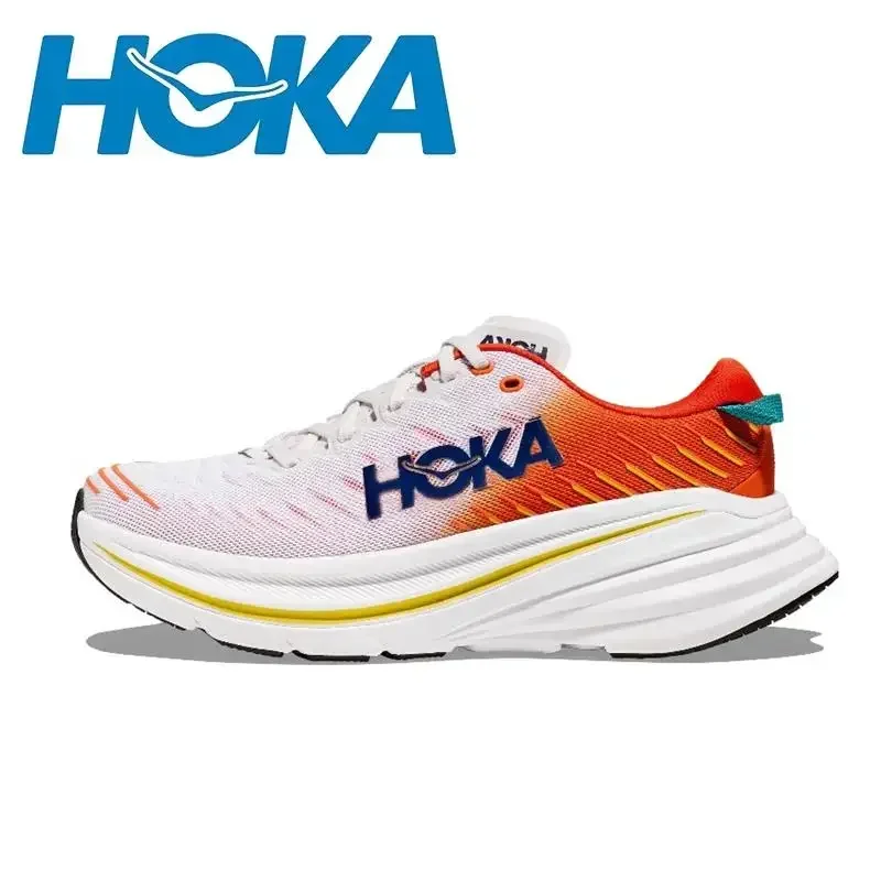 HOKA-Bondi-X-Running-Shoes-Men-and-Women-with-Logo-Lightweight-Stretch ...