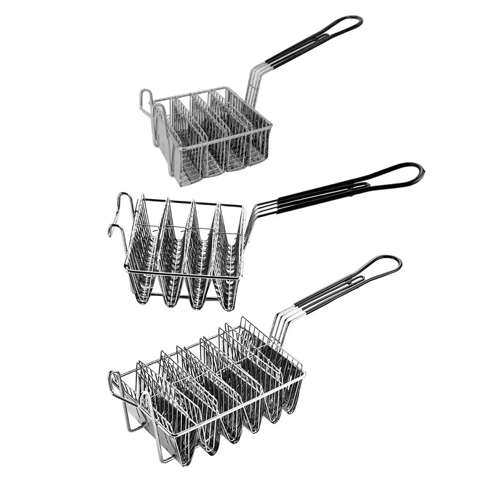 Stainless Steel Taco Fryer Tortillas 4 Shells/6 Shells Deep Fryer Taco ...