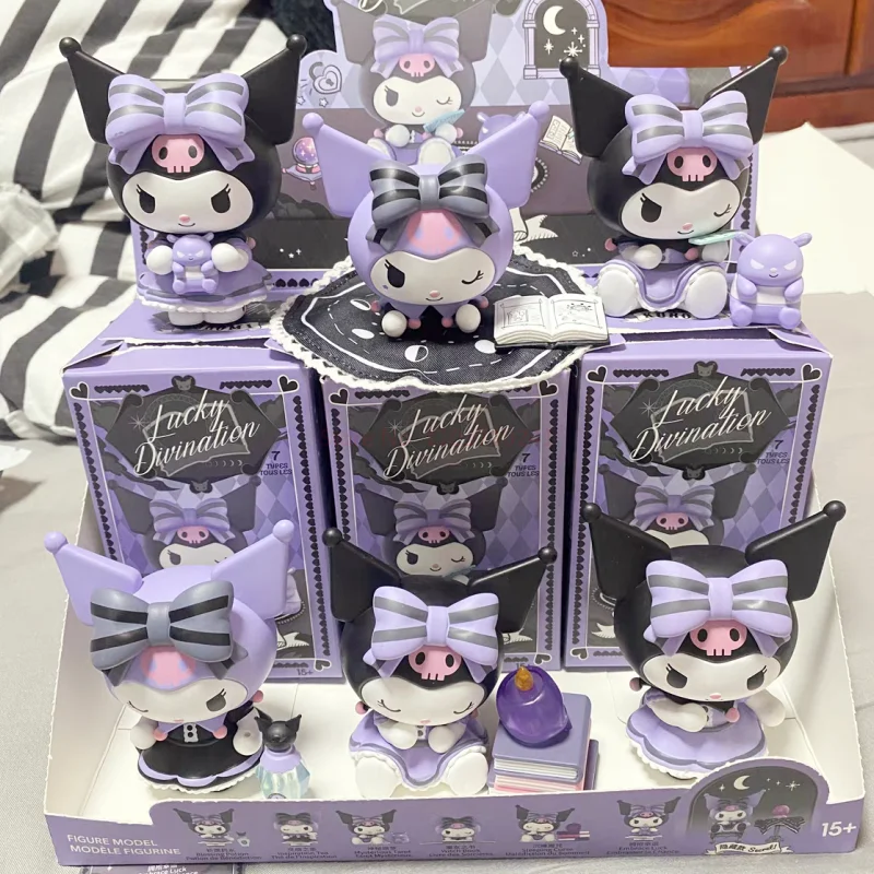Sanrio Kuromi Blind Box Anime Collection Model Statue Lucky Divination ...