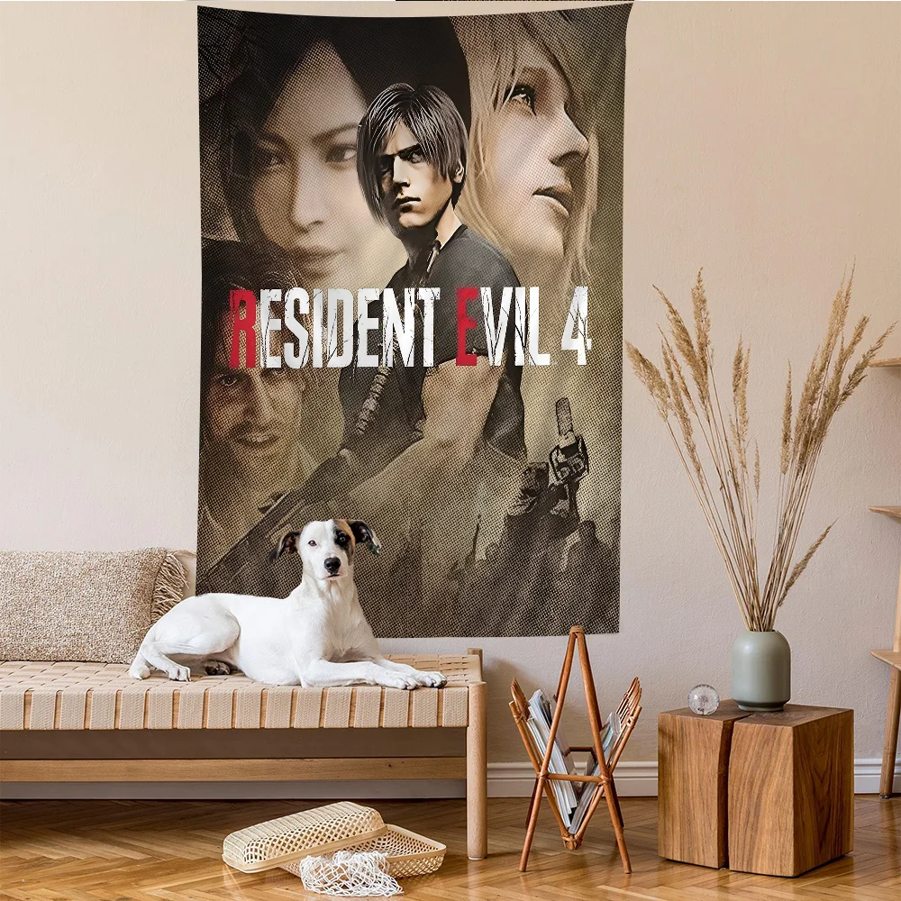 Resident-Leon-Kennedy-e-evil-Hippie-tapices-colgantes-de-pared-bohemios ...