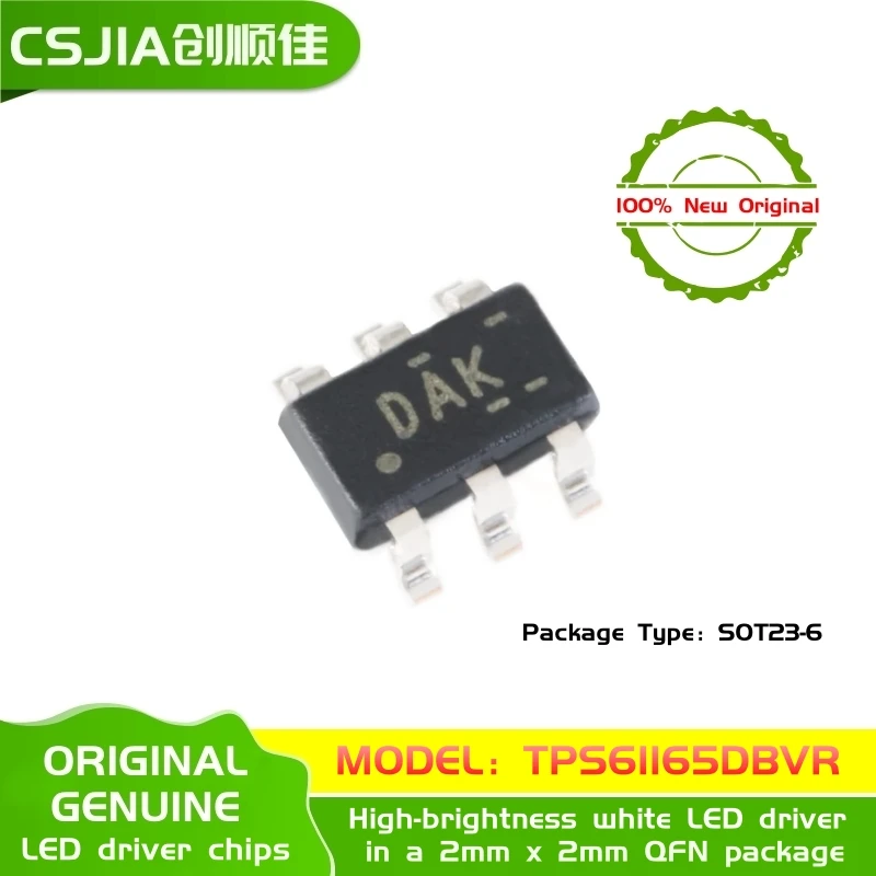 5PCS-lot-TPS61165DBVR-SOT23-6-100-New-original-White-Light-LED-Driver ...