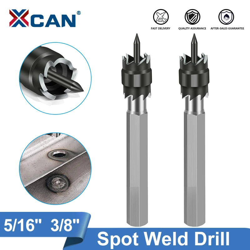 XCAN Drill Bit Spot Weld Drill Bit Cutter Double Side Carbide Tip ...