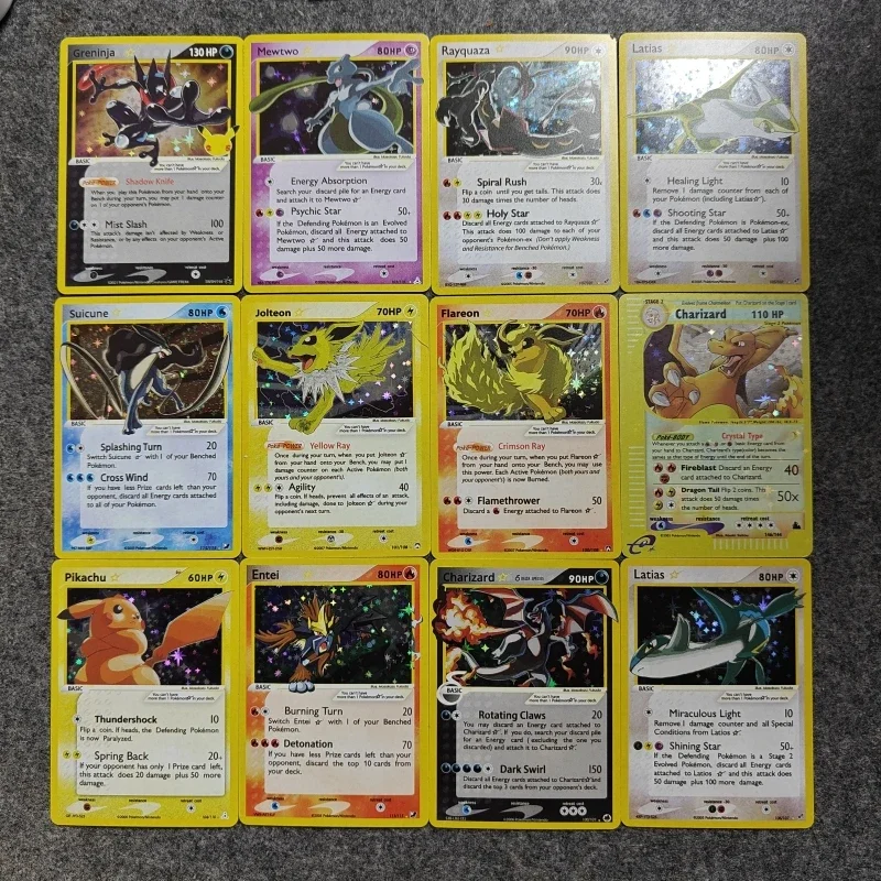 Pokemon-DIY-Pikachus-Charizard-Mewtwo-Flareon-PTCG-English-Version ...