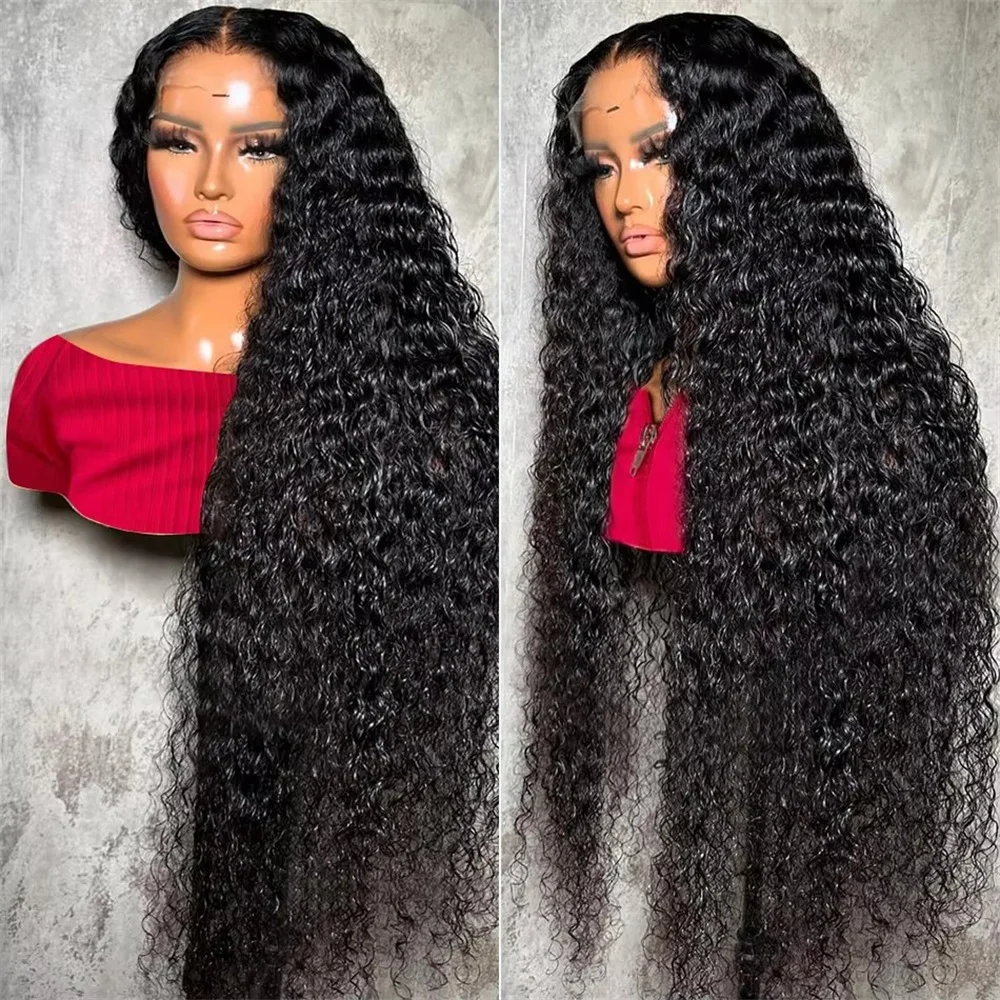 Perruque-Lace-Front-Wig-Remy-Naturelle-Boucl-e-Cheveux-Humains-Deep ...