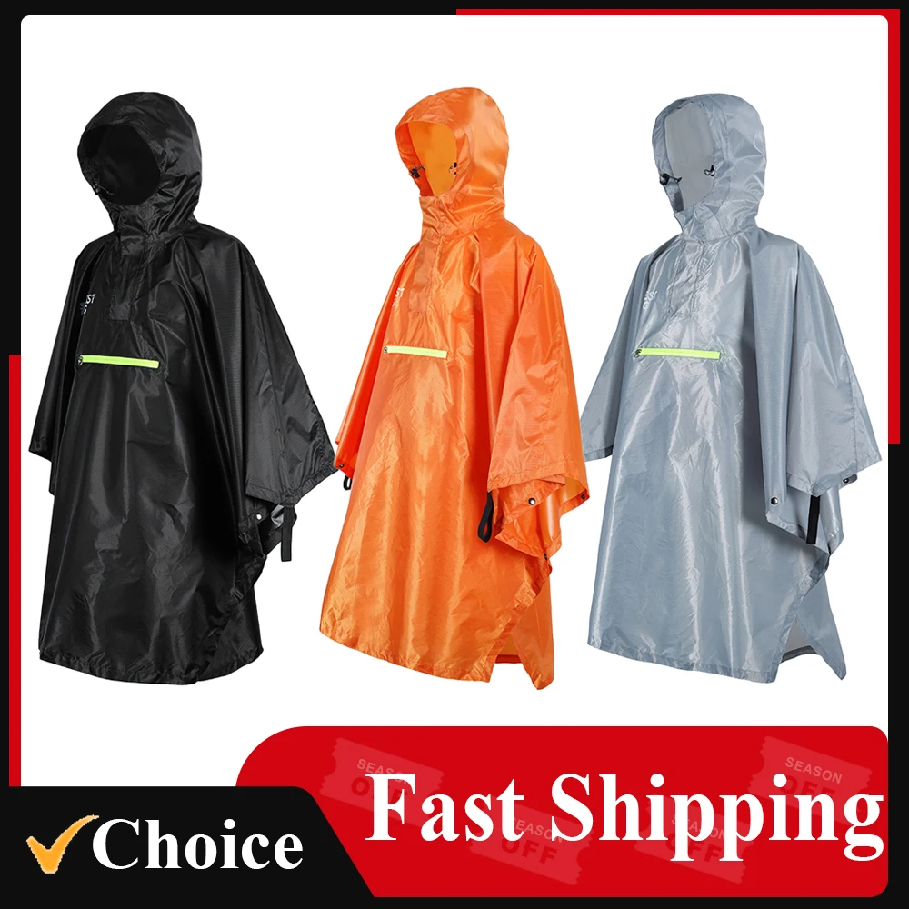 Men Women Raincoat Waterproof Durable Rainwear with Reflective Strip ...