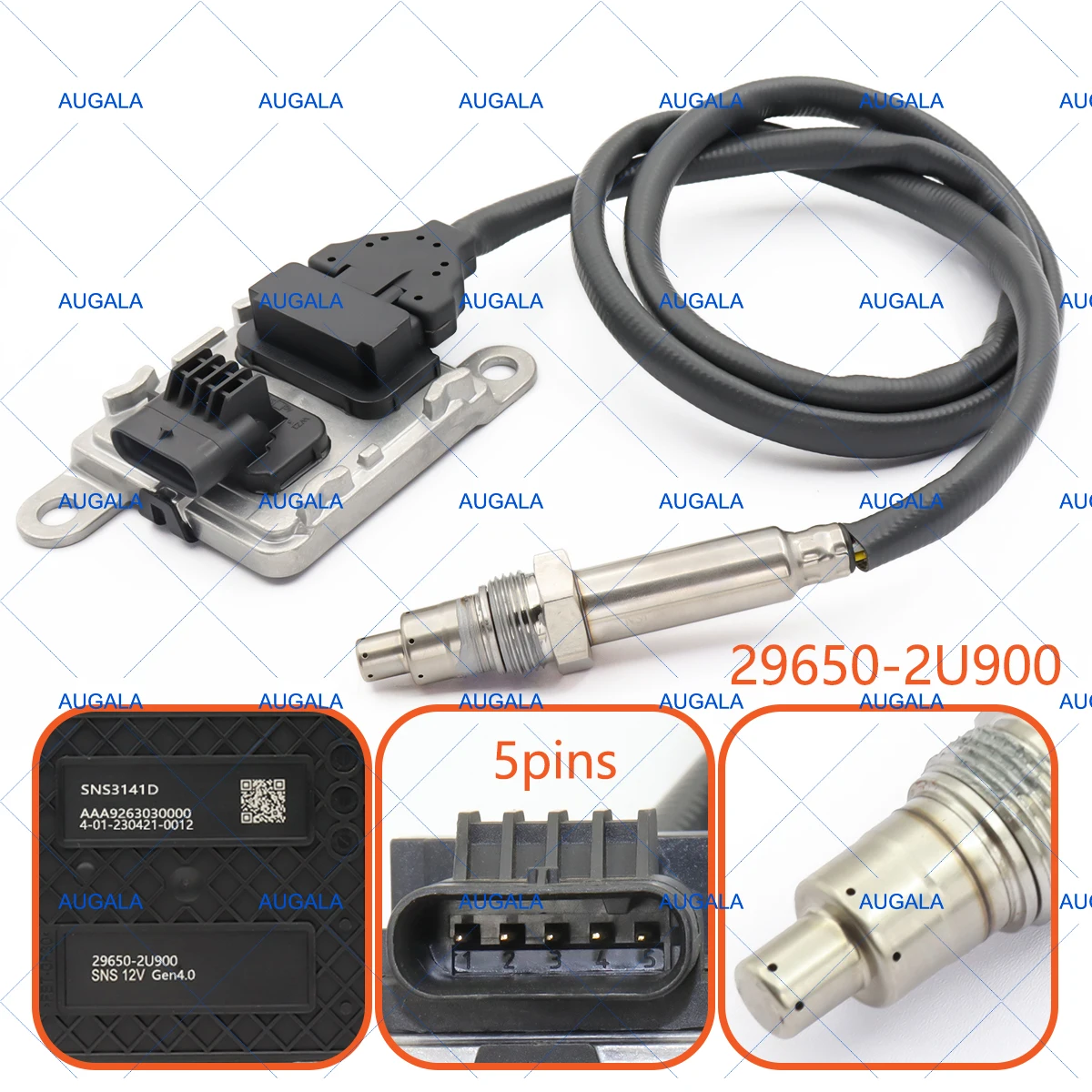 AUGALA-Nitrogen-Oxide-Sensor-NOx-Sensor-29650-2U900-For-Hyundai-KIA-1-6 ...