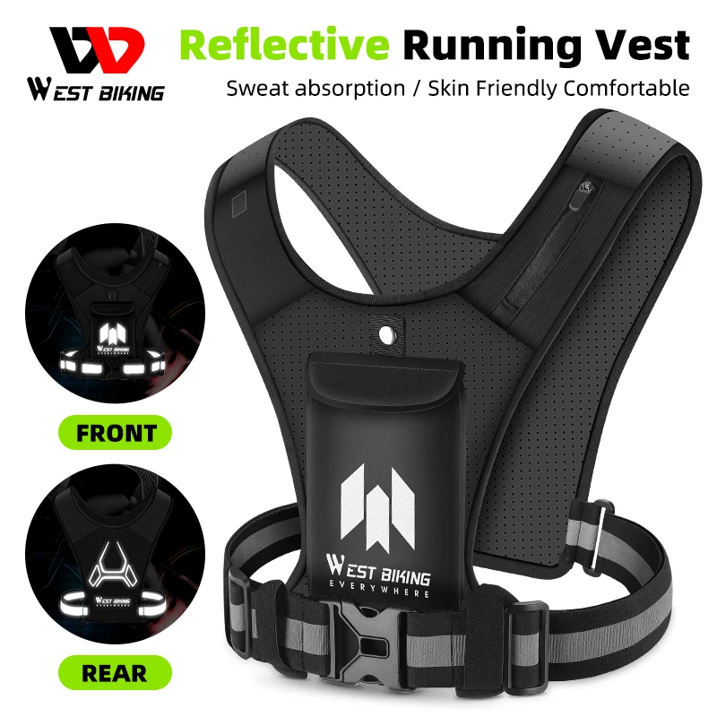 WEST-BIKING-Cycling-Reflective-Vest-High-Visibility-Safe-Jacket-for ...