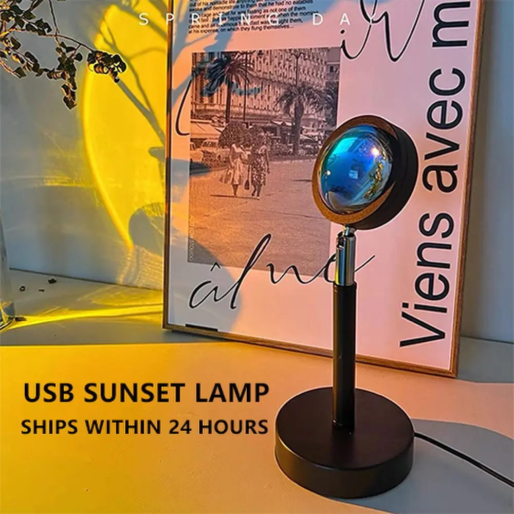 Portable-Sunset-Lamp-Projector-LED-Rainbow-Neon-Night-Light-Mood-Lights ...