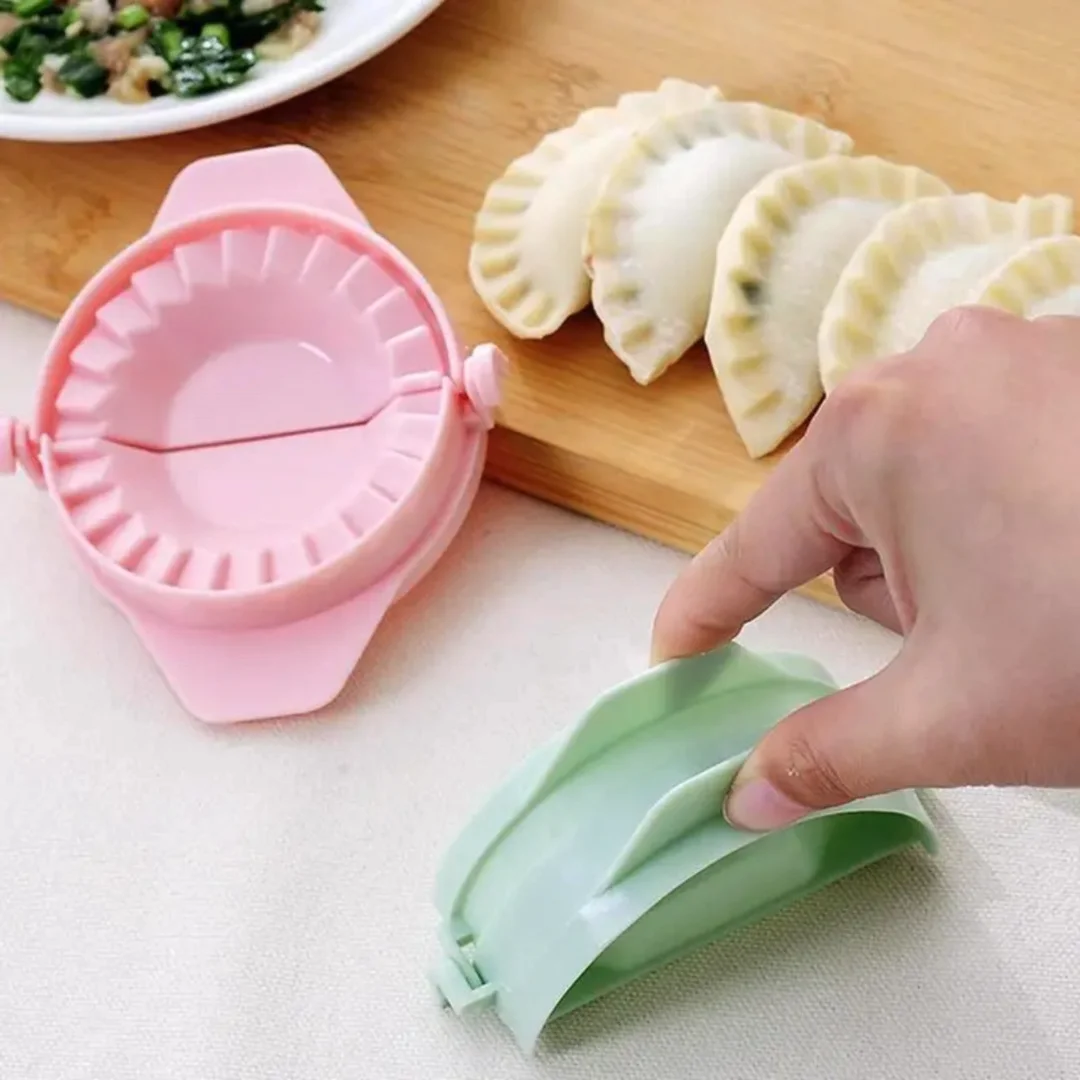 Dumpling Maker Set, 2-in-1 Momos Samosa Press Cutter, Dumpling Skin ...