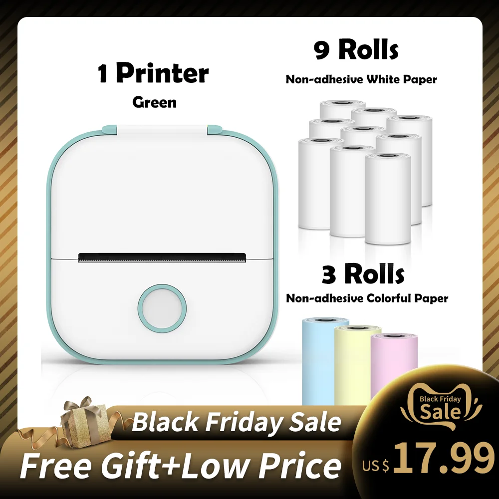 Phomemo T02 Portable Mini Wireless Thermal Pocket Printer Self adhesive ...