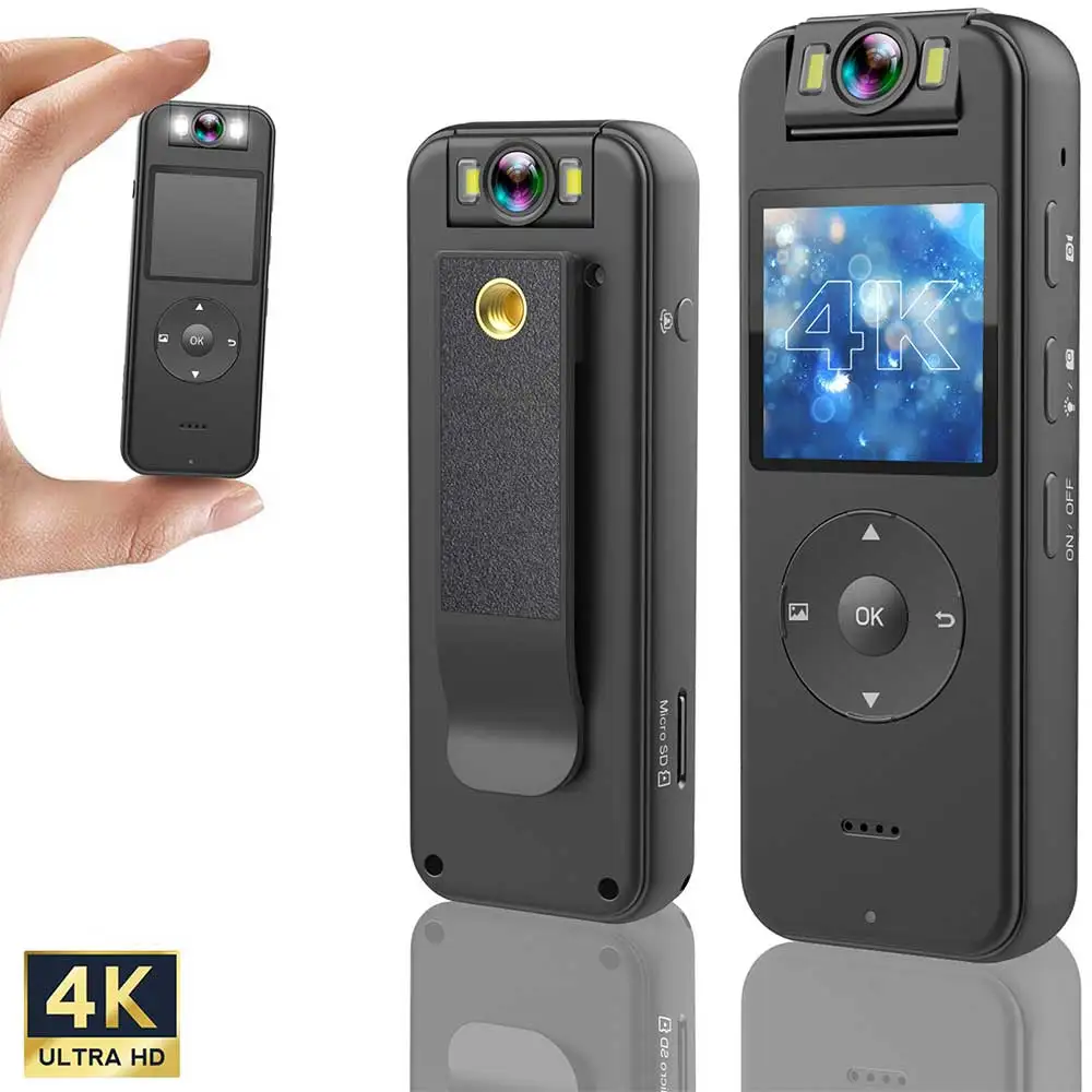 Body-Camera-with-4K-HD-Audio-Video-Recording-Portable-Small-Body-Worn ...