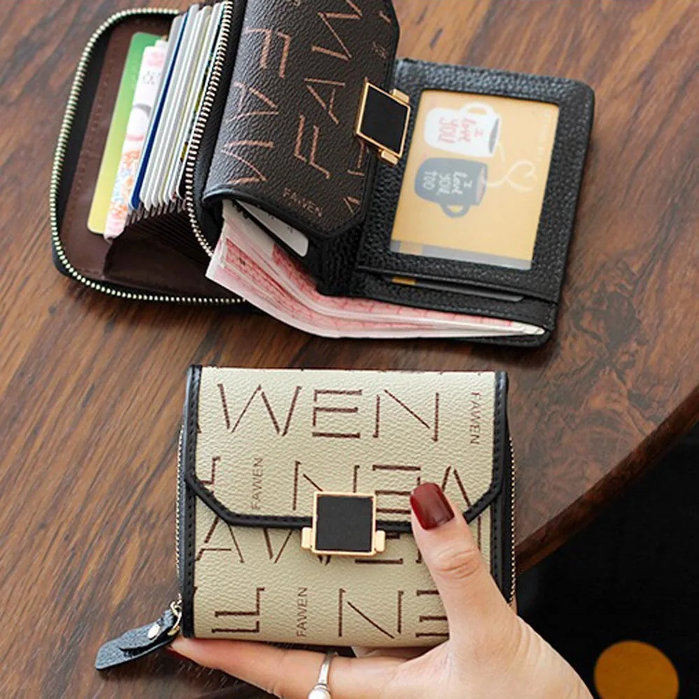 Multifunctional Two-in-one Smart Buckle Zipper Pocket Cash Purse Slim ...