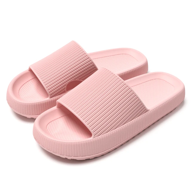 Women's Platform Eva Soft Sole Anti-slip Slippers (Size 36-37 in Pink ...