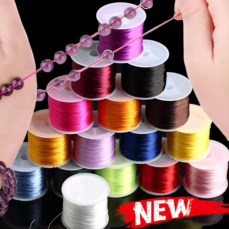 100M-Roll-Strong-Elastic-Crystal-Line-Beading-Cord-String-Wire-Thread ...
