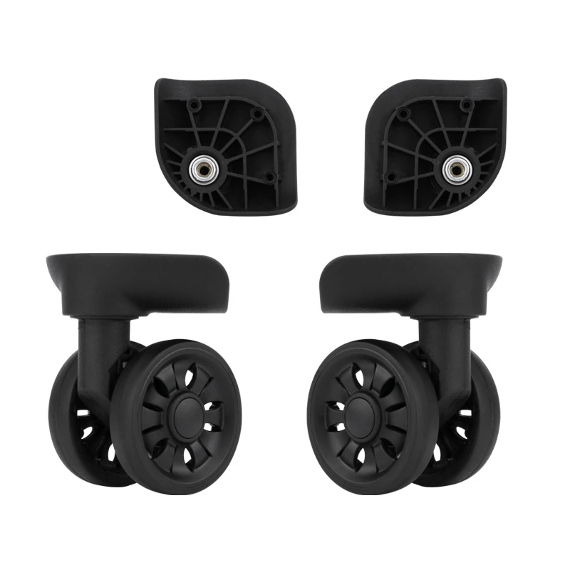 Universal Wheel Trolley Case Wheels, resistente ao desgaste, absorção ...