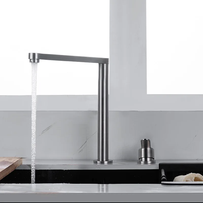 304-Stainless-Steel-Sink-Faucet-Hidden-Lifting-Folding-Kitchen-Faucet ...