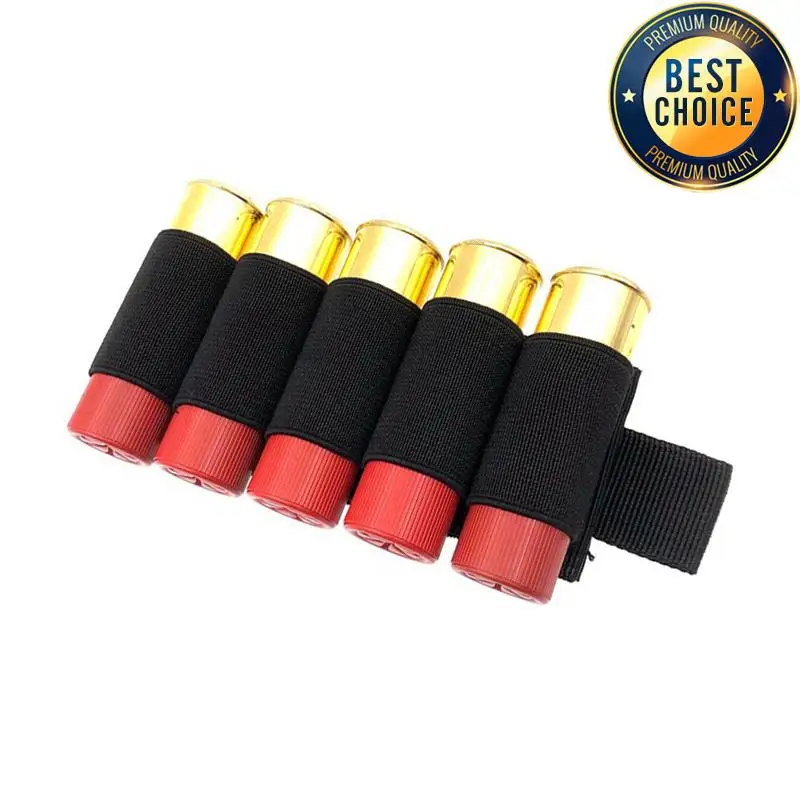 Tactical-Hunting-Ammo-Holder-5-Rounds-Shell-Holder-Bullet-Bag-Adhesive ...