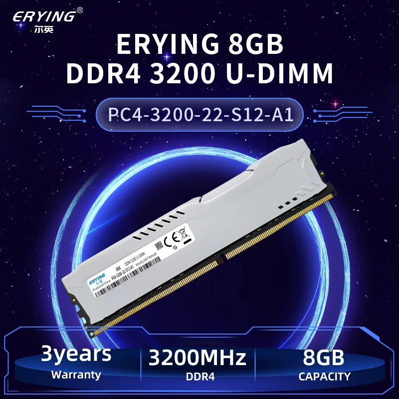 ERYING-Dual Channel impressionante memória de desktop, RAM para i9 11900H Mb, DDR4, 8GB x 2 ...