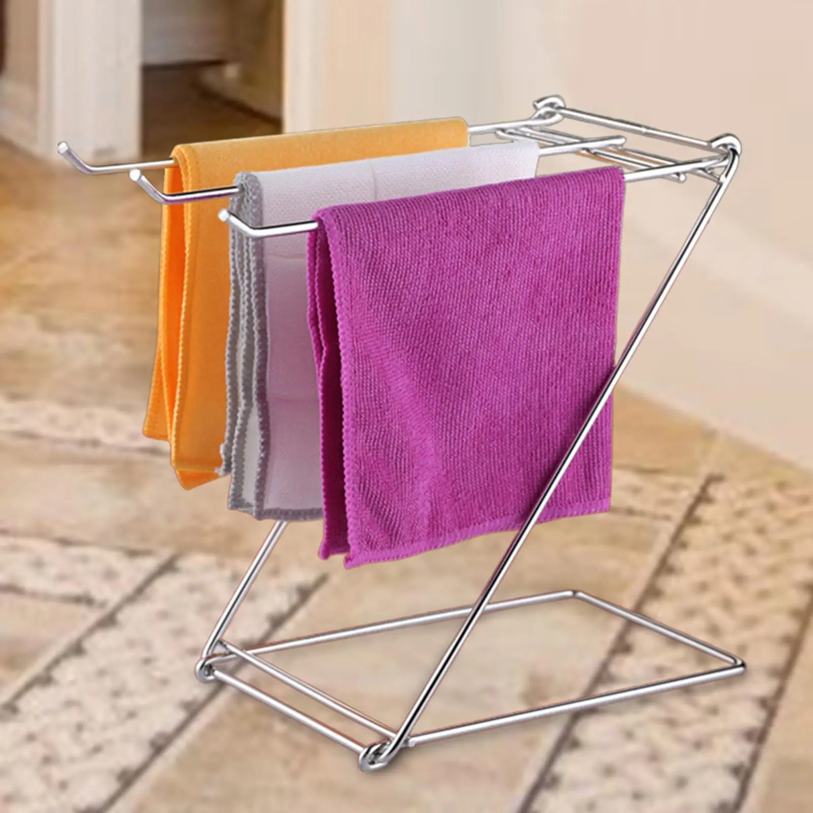 Hand-Towel-Rack-Dishcloth-Rack-Multifunctional-Hanging-Shelf-Foldable ...