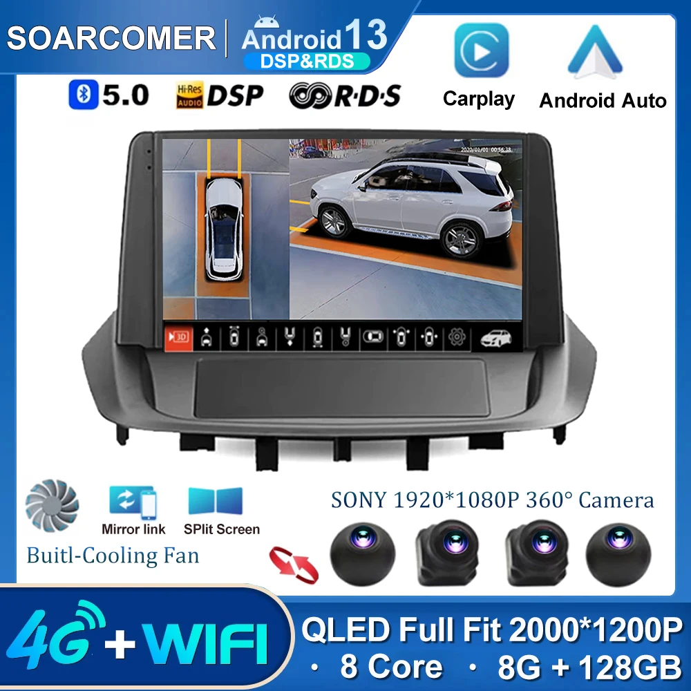 Android-13-Para-Renault-Fluence-1-2009-2017-Car-Radio-Multimedia-Video ...