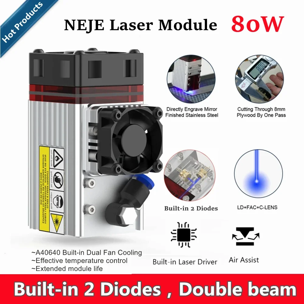 NEJE-80W-High-Power-450nm-Double-Beam-Laser-Module-Kit-for-CNC-Laser ...