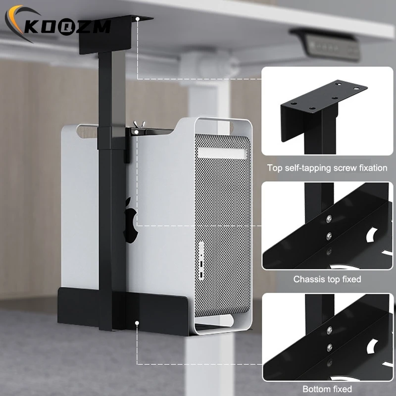 0-30KG-Universal-CaseHolder-Under-Desk-Wall-Side-CPU-Stand-Lift ...