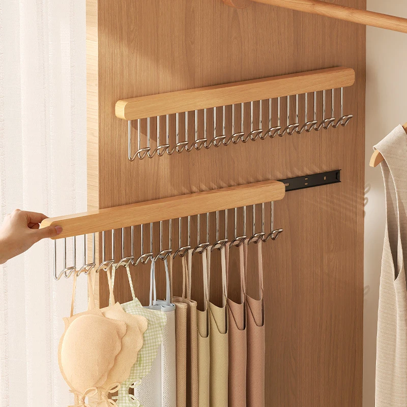 Retractable-Wood-Clothes-Hanger-Multi-functional-Bra-Storage-Hanger ...
