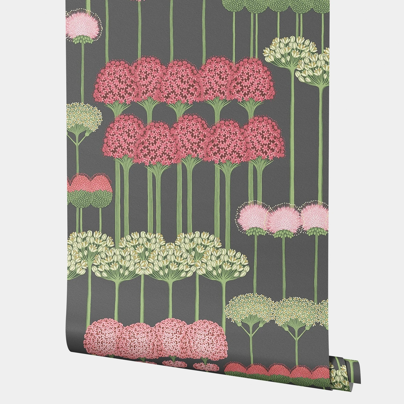 Vintage Floral Cluster Peel and Stick Wallpaper,Artistic Globe Flower ...