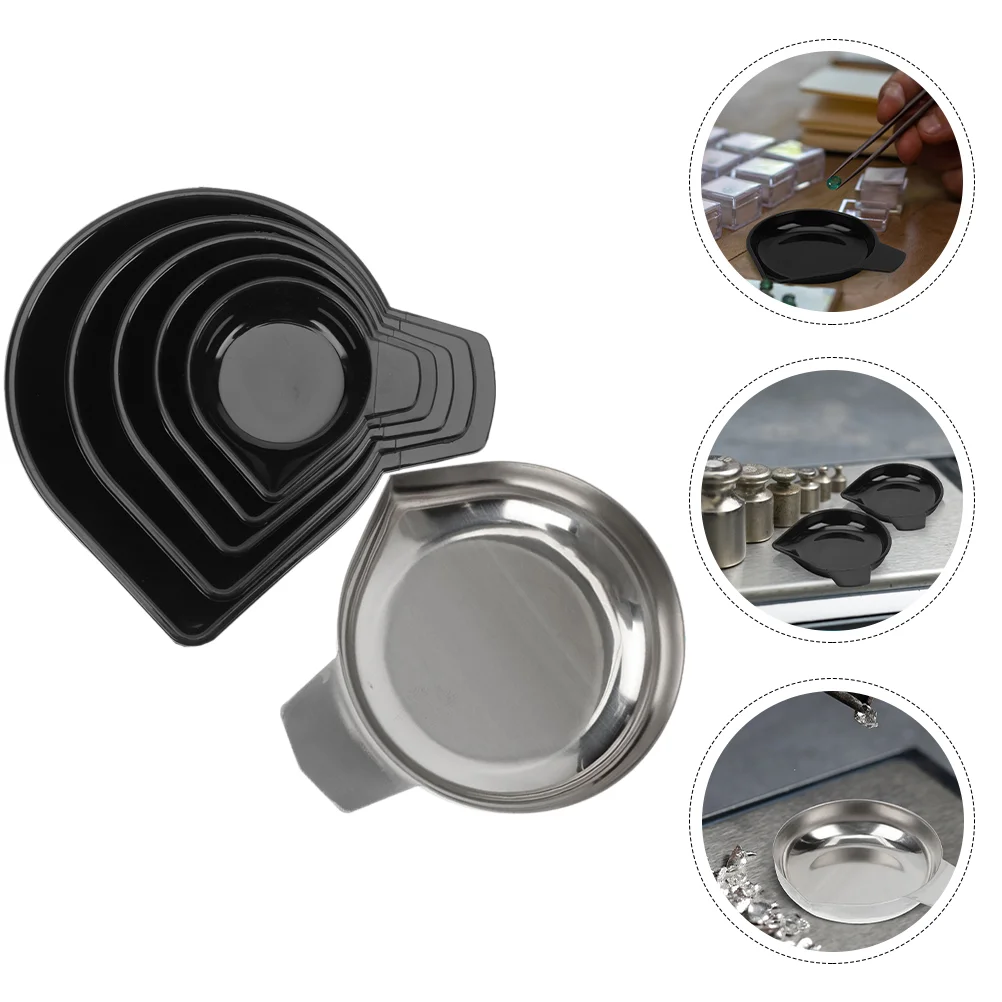 6 Pcs Weighing Boat Weighing Pans Scales Weighing Tray Weigh Plate Gems ...