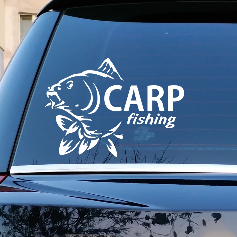 Die-Cut-Vinyl-Decal-Carp-fishing-Car-Sticker-Waterproof-Auto-Decors-on ...