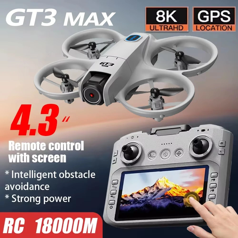 Avoiding Obstacle 8K HD GPS 4.3" Remote Control Brushless With Touch ...
