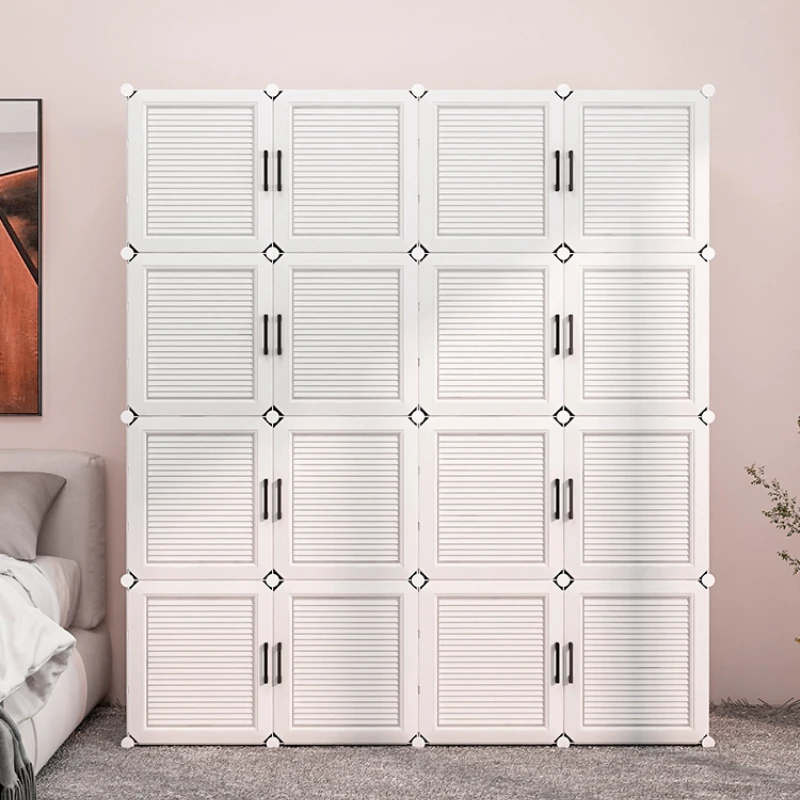 Bedroom-Plastic-Wardrobes-Closet-Foldable-Organizer-Clothes-Rack-Stand ...