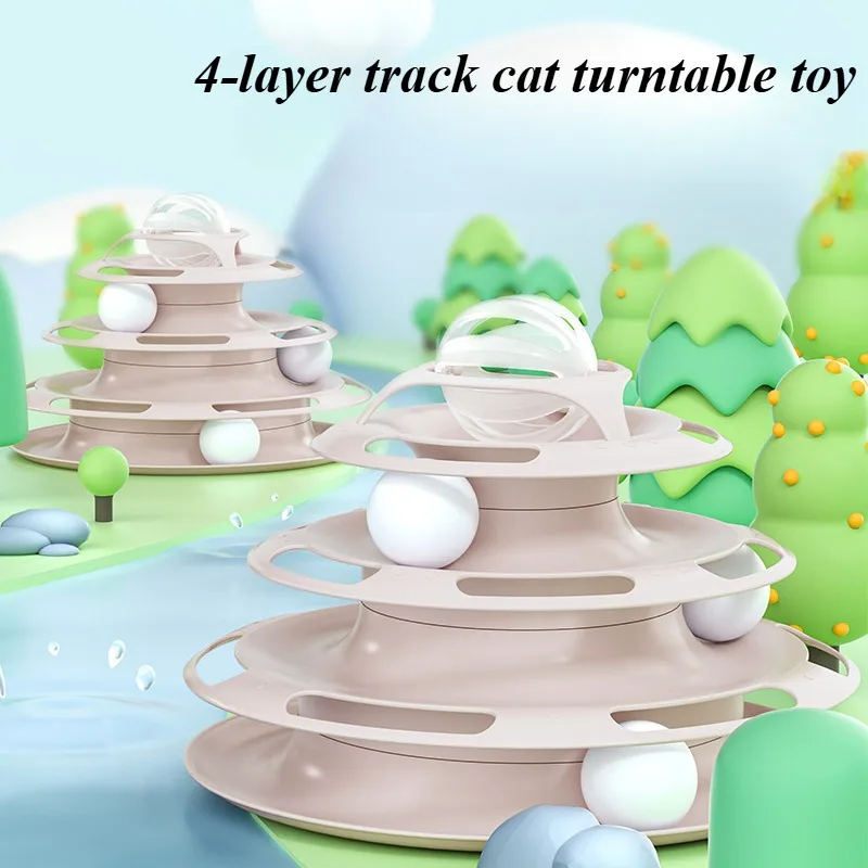Cat Toy Cat Wheel Self Hi Toy Ball Pet Cat Play Set Cat Play Stick Cat ...