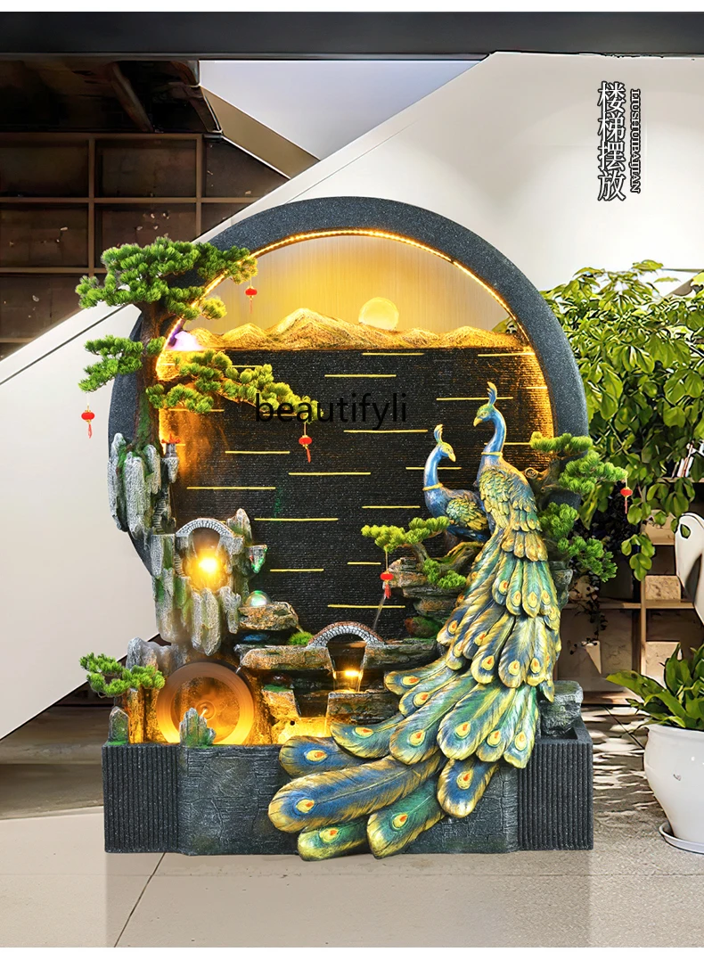 Water-Curtain-Wall-Screen-Flowing-Water-Ornaments-Living-Room-Entrance ...