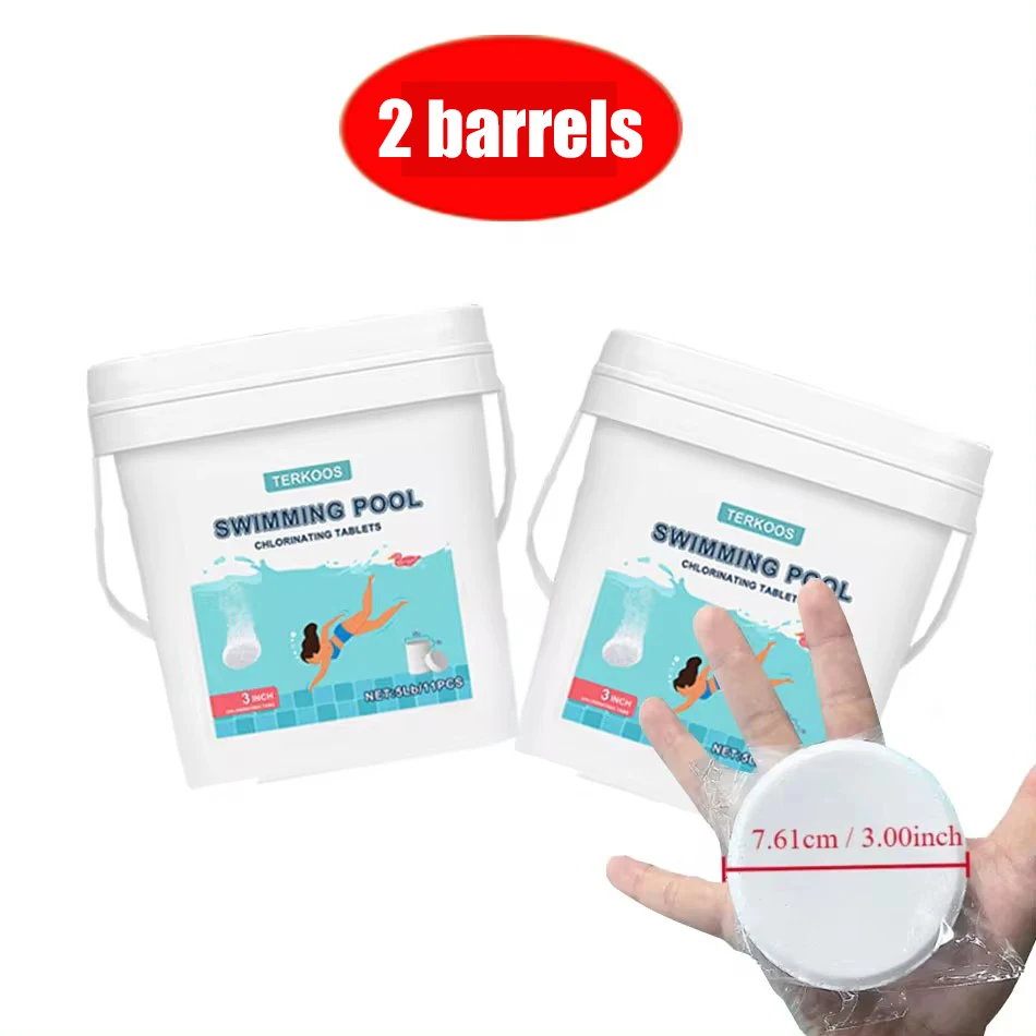 2-Barrels-10LB-Chlorine-Tablets-For-Swimming-Pools-Swimming-Pool-Water ...