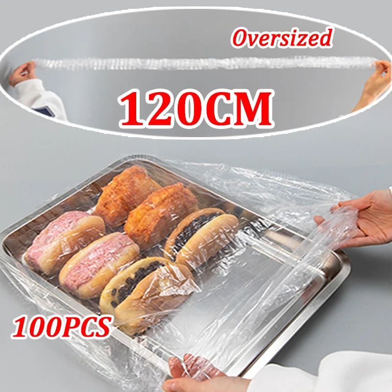 38 120CM Disposable Food Cover Elastic Plastic Wrap Food Grade Food ...