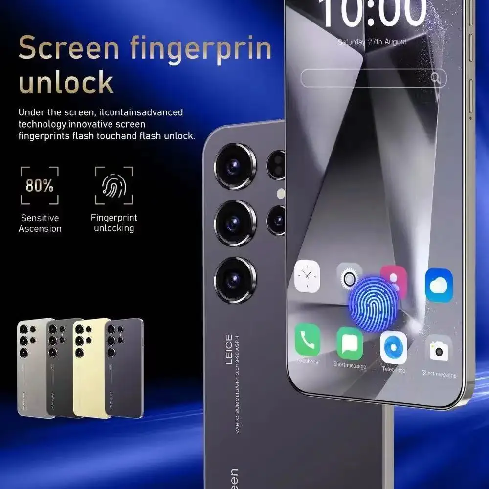 S26 Ultra Original Smartphone 5G 7.3 Inch HD 22GB+2TB Cell Phone Dual ...