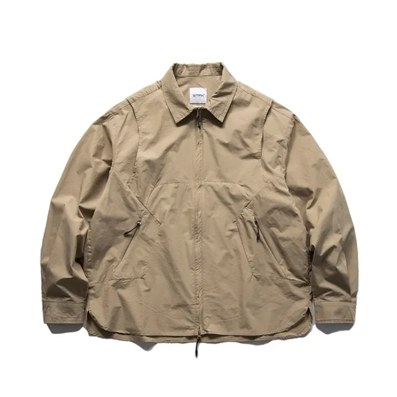 STFK-Autumn-New-Solid-Casual-Shirt-Janpanese-Loose-Embroidery-Creative ...